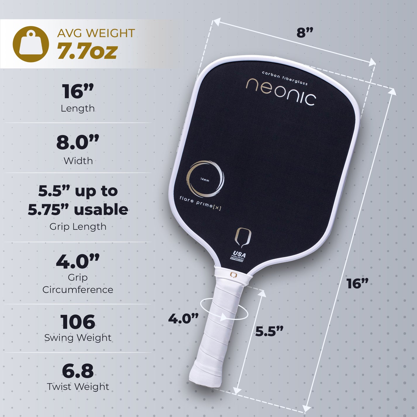 neonic flare prime x (PRE-ORDER) – Neonic Pickleball