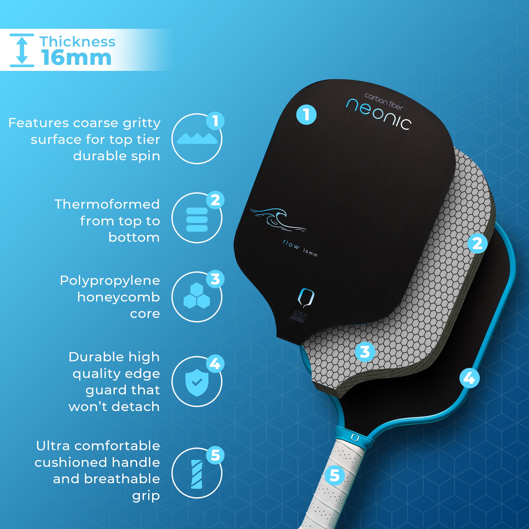 neonic flow 16mm – Neonic Pickleball