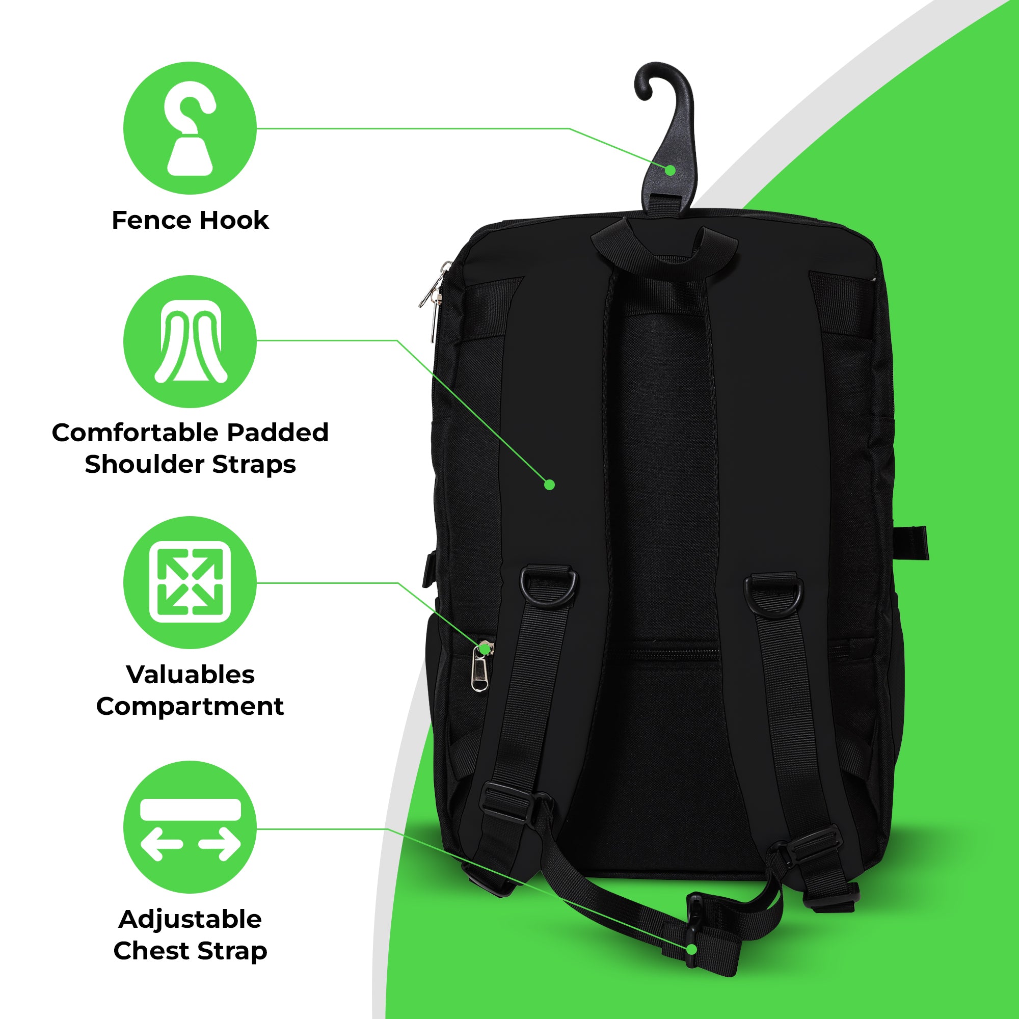 Neonic Pickleball Backpack - Perfect Mid-Sized Backpack for Rec Play