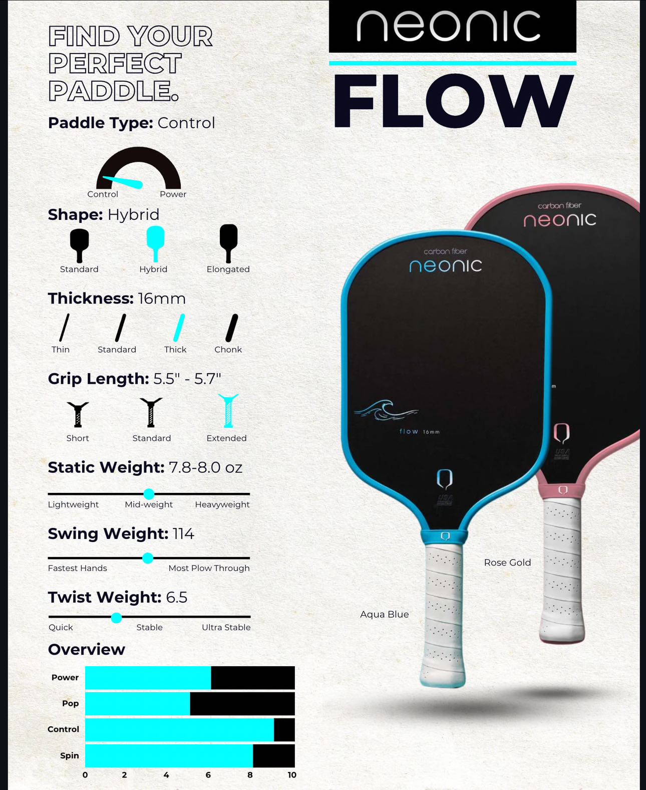 neonic flow 16mm – Neonic Pickleball